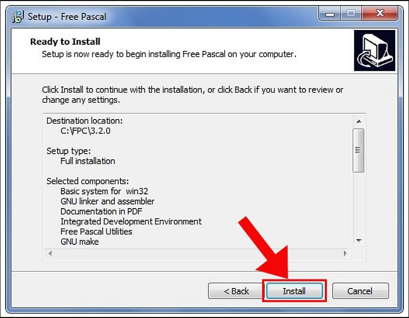 Hướng dẫn tải và cài đặt Free Pascal về máy tính đơn giản